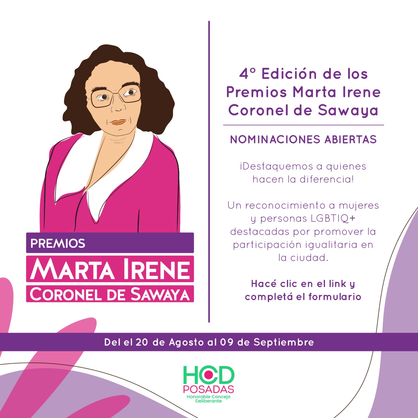 Están abiertas las inscripciones para los premios Marta Irene Coronel ...