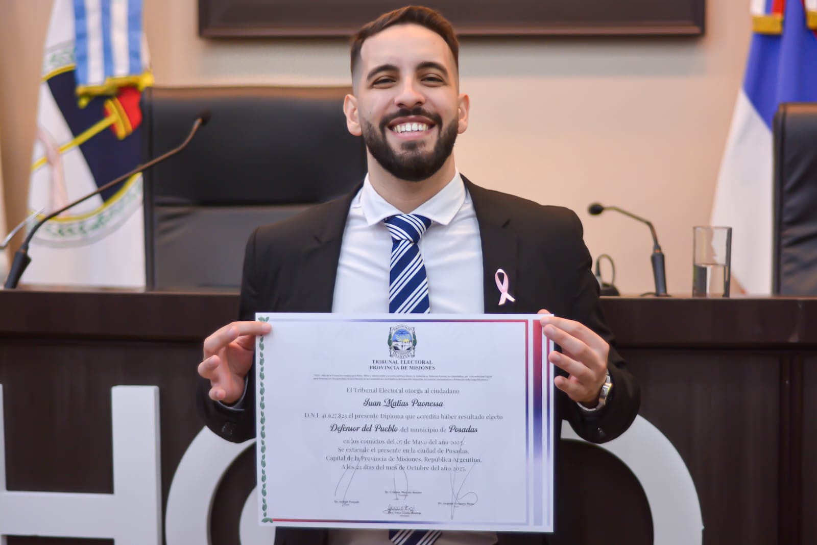 Juan Matías Paonessa asumió como nuevo Defensor del Pueblo de Posadas ...